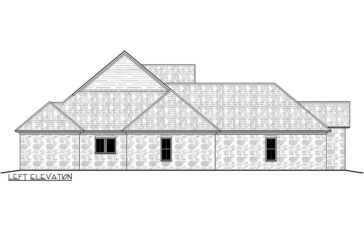 One-level Acadian Home Plan with 10'-Deep Covered Patio - 510246WDY ...