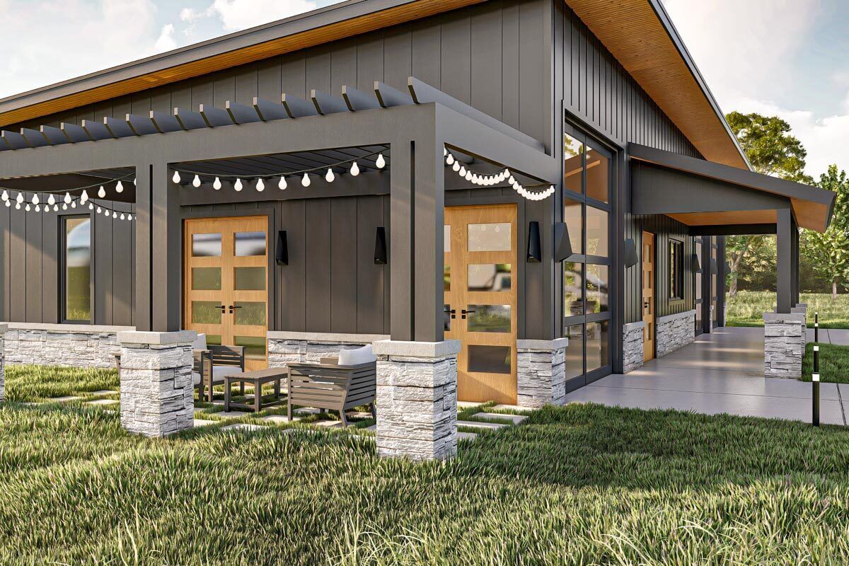 Modern Barndominium Style Garage Plan - 623261DJ | Architectural ...