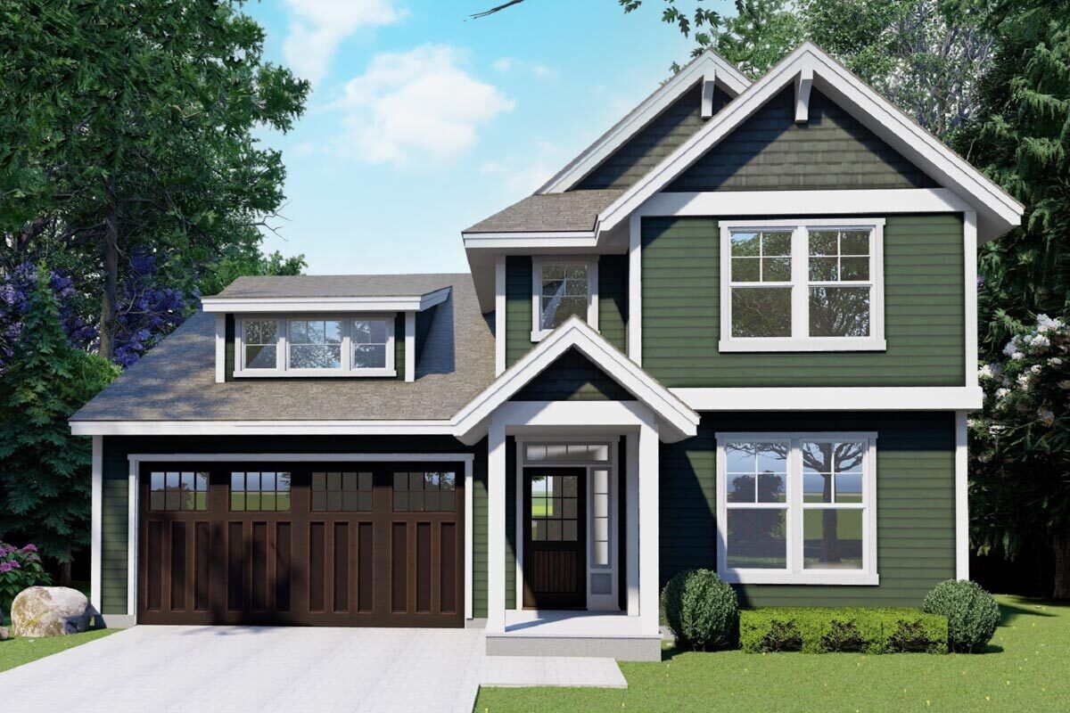 2051 Square Foot House Plan with Main Floor Flex Room - 28110J ...