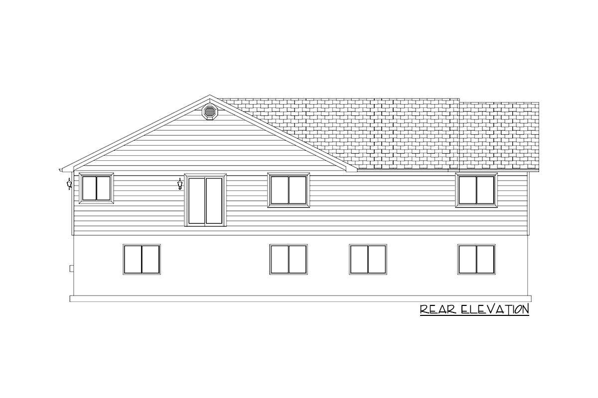 1660 Square Foot 3 Bed Traditional One-Story House Plan - 61448UT ...