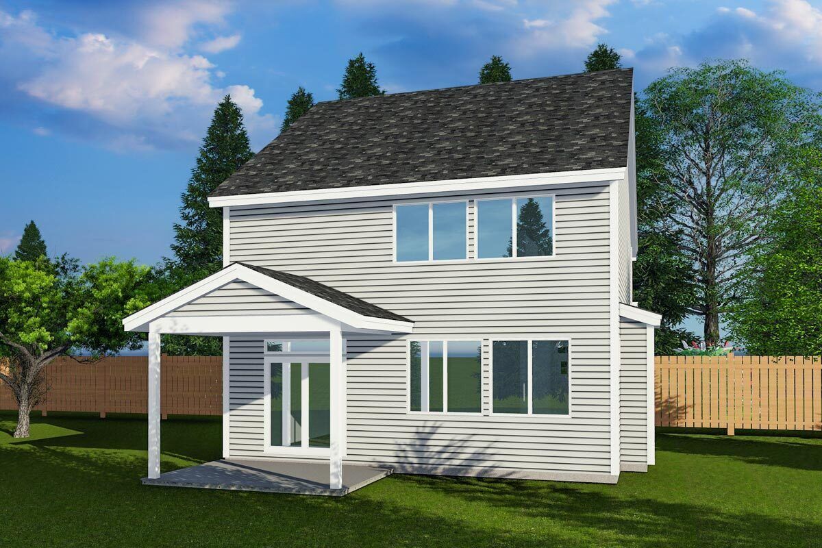 2099 Square Foot 26-Foot-Wide 2-Story 3-Bed House Plan - 28114J ...