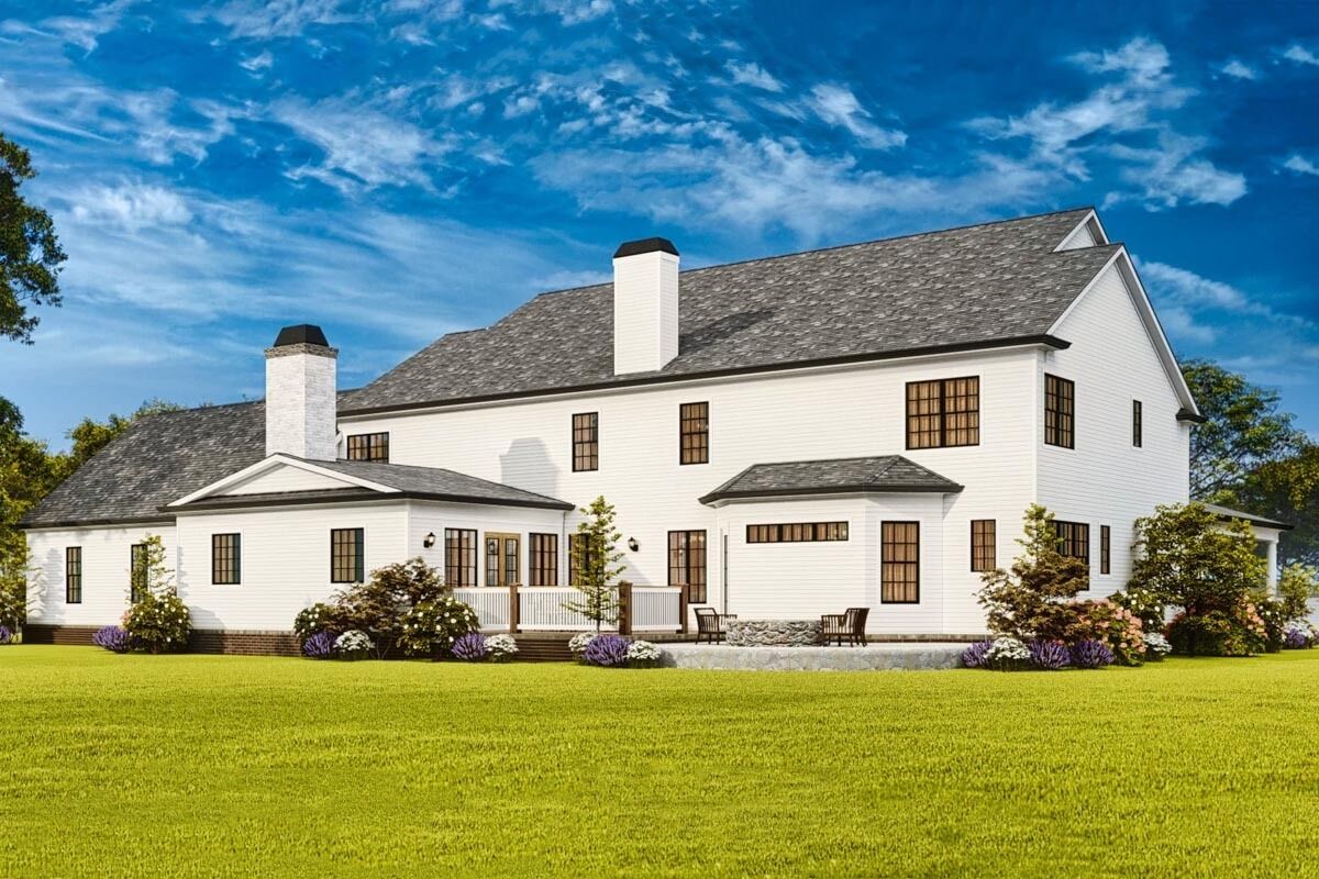 6 Bed Traditional Country Home Plan with Formal Dining Room - 25816GE ...