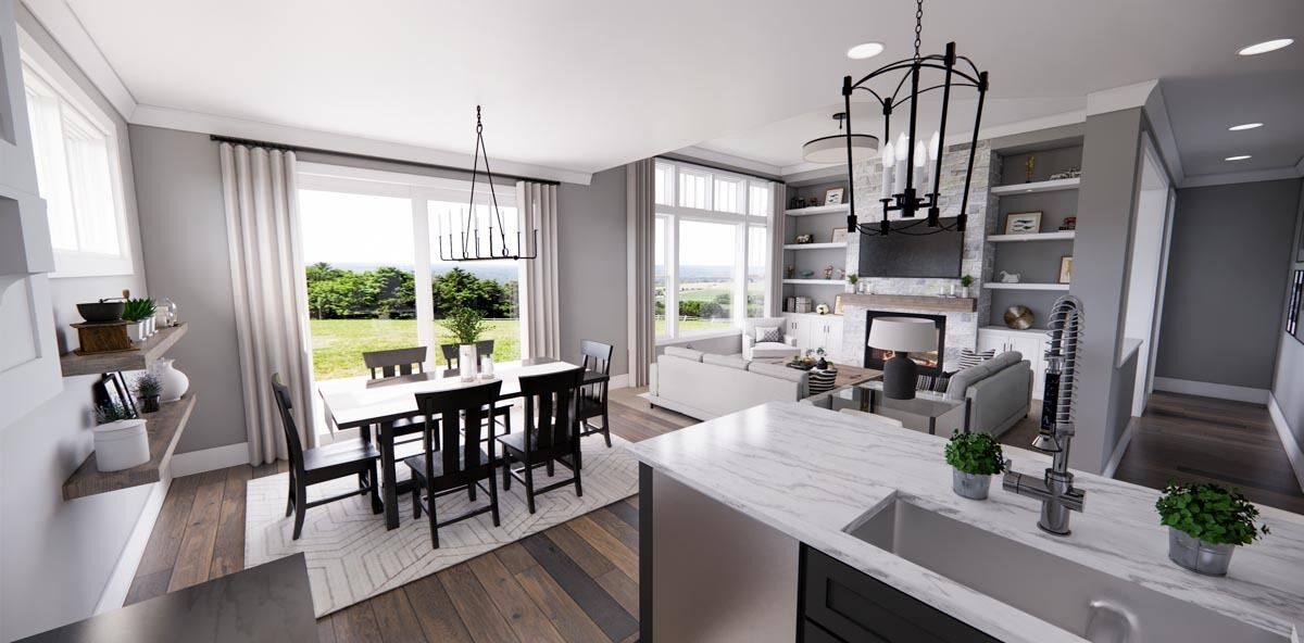 2502 Square Foot 2-Story Traditional-Style House Plan with Flex Home ...