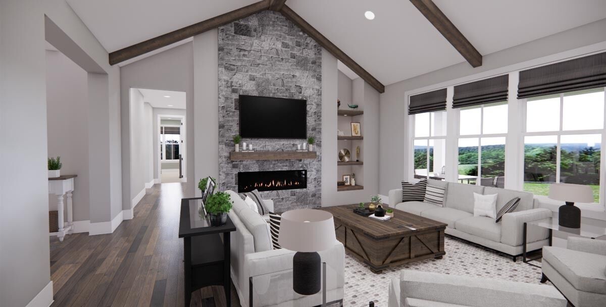 2030 Square Foot New American Farmhouse Plan with 4 Bedrooms - 14777RK ...