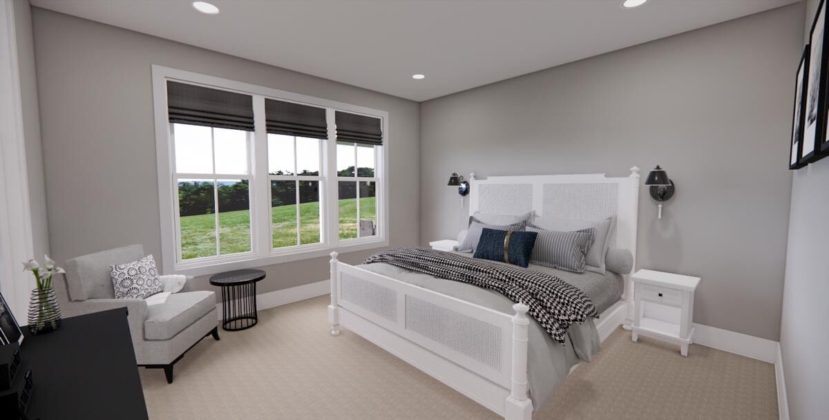2030 Square Foot New American Farmhouse Plan with 4 Bedrooms - 14777RK ...