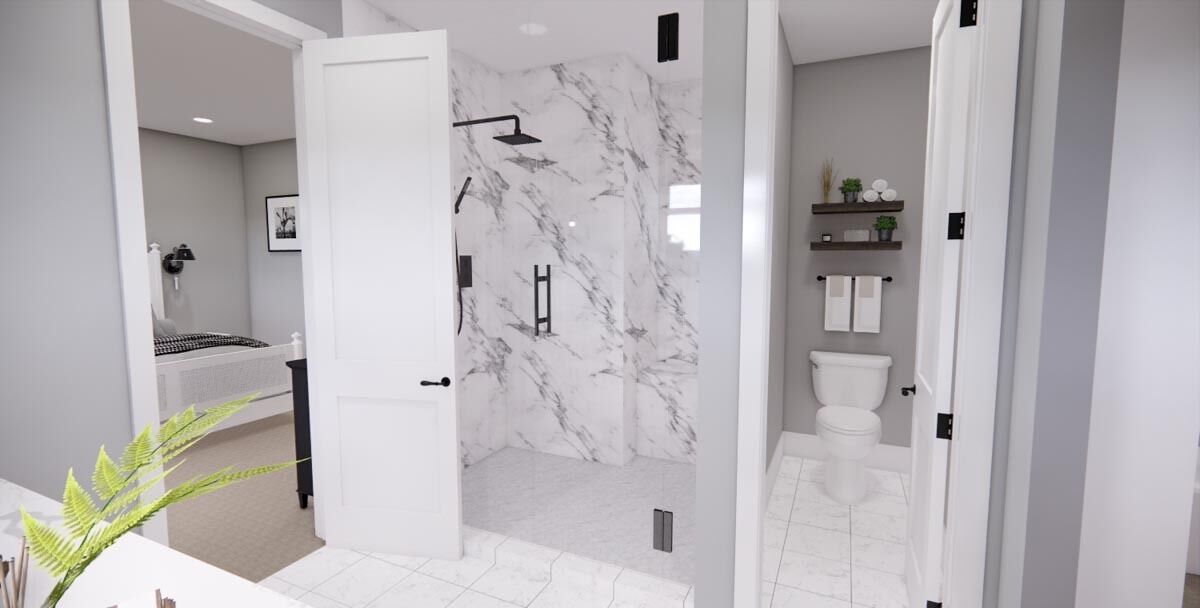 2030 Square Foot New American Farmhouse Plan with 4 Bedrooms - 14777RK ...