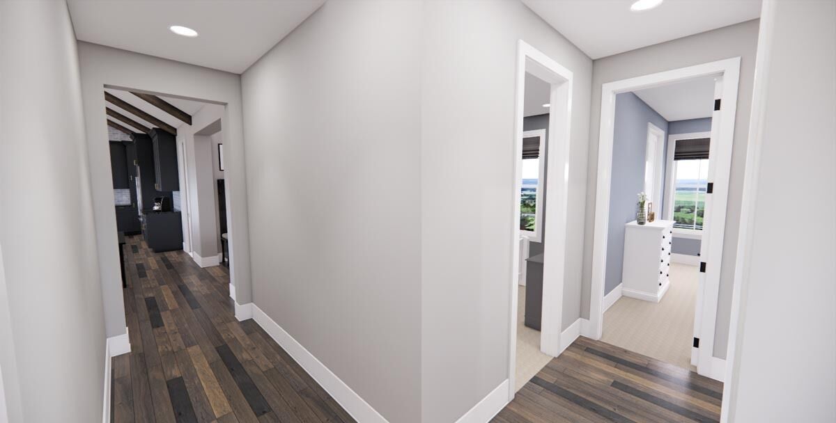 2030 Square Foot New American Farmhouse Plan with 4 Bedrooms - 14777RK ...