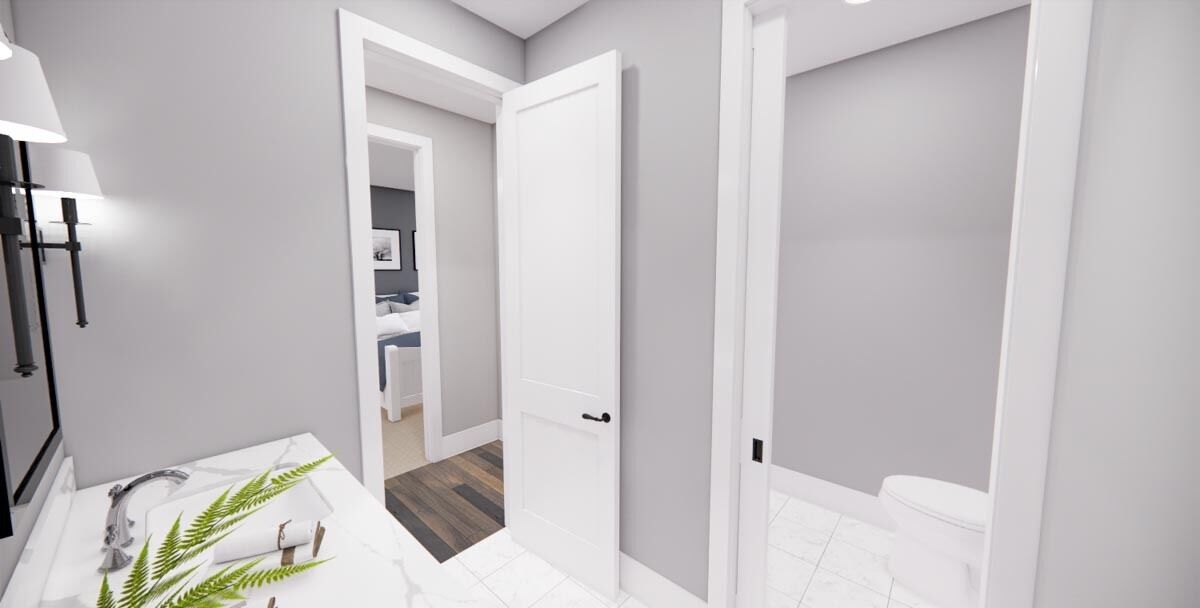 2030 Square Foot New American Farmhouse Plan with 4 Bedrooms - 14777RK ...