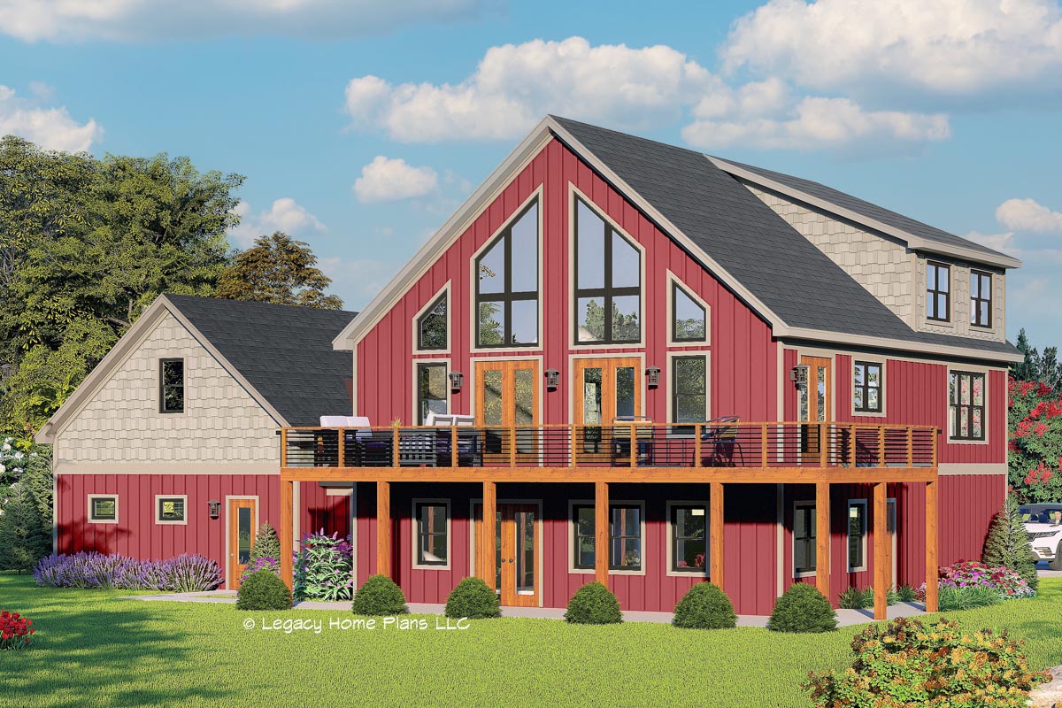 Video Tour of 3-Story Mountain or Lake Home Plan with RV-Friendly Garage