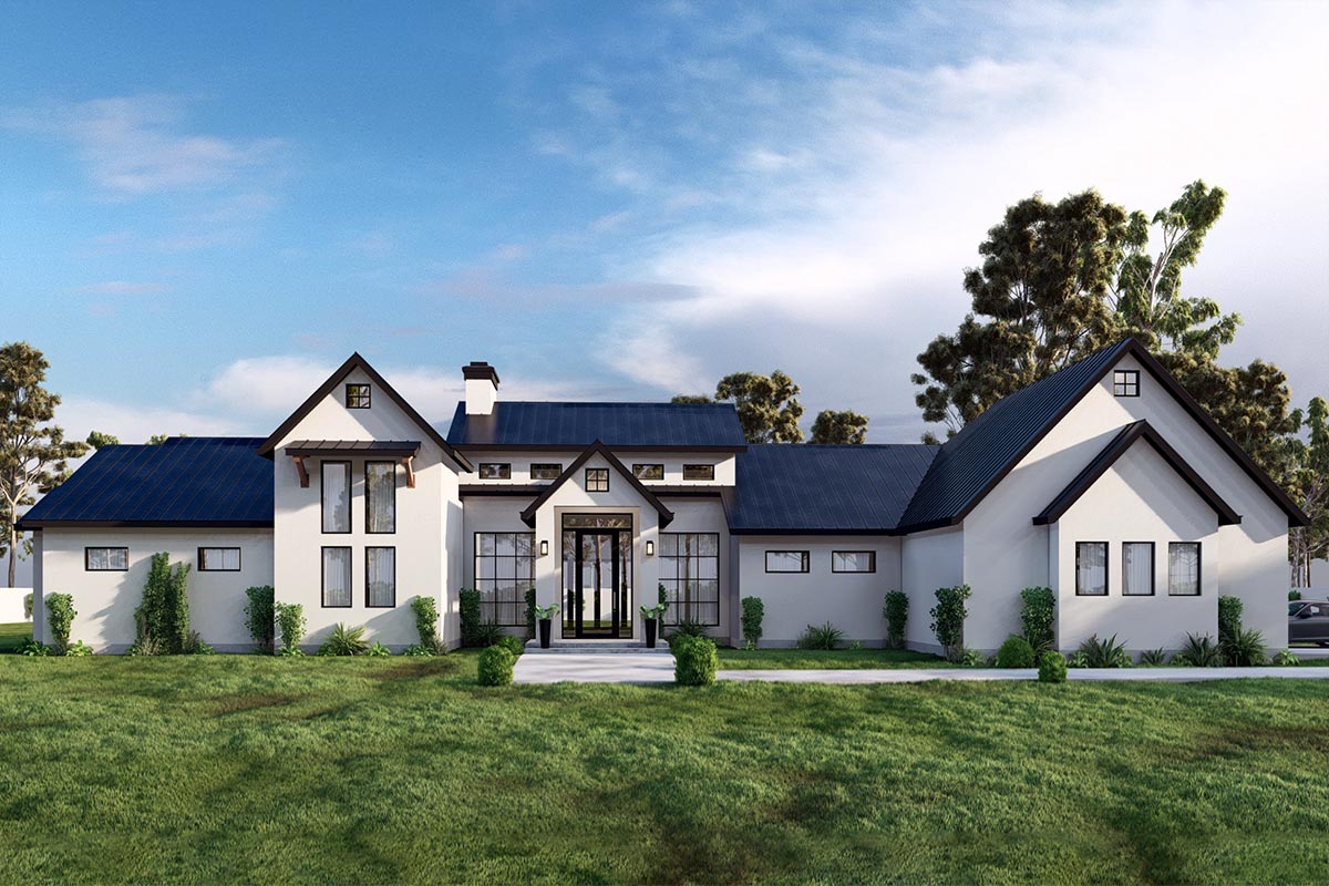 Modern Hill Country House Plan A Cliffside Modern Farmhouse With