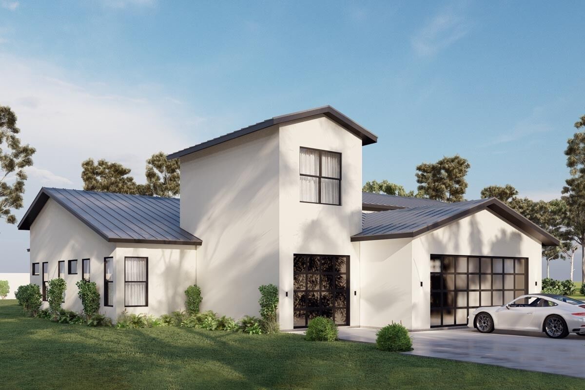 3500 Square Foot Contemporary Hill Country House Plan with Game Room ...