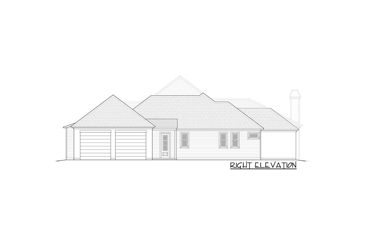 Open French Country House Plans