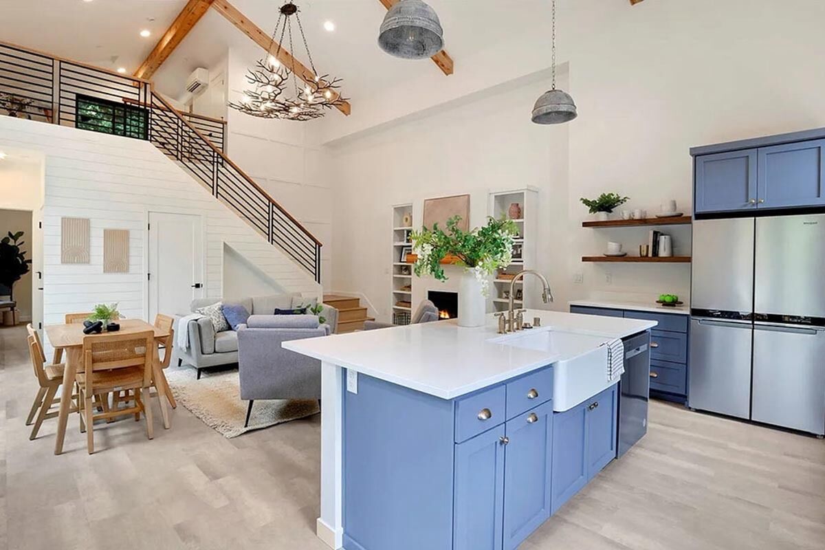 1200 Square Foot New American ADU with 2-Story Open Living Space Plus ...
