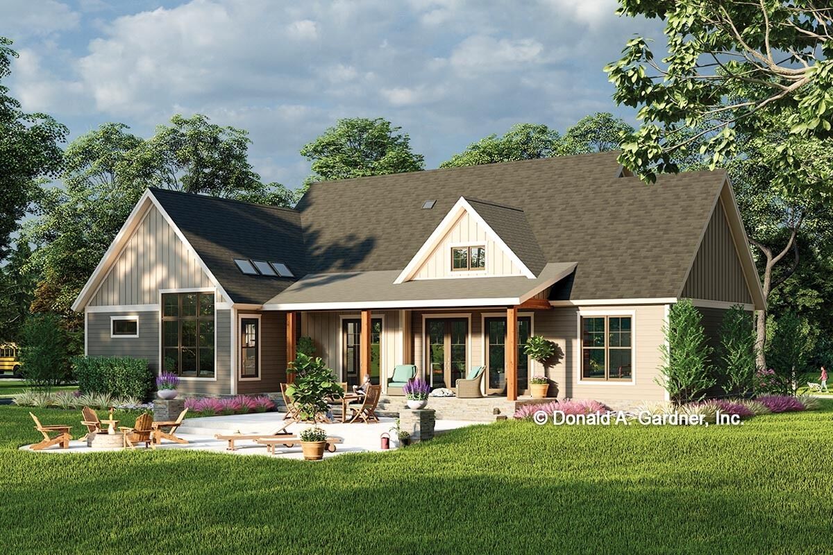 Rustic Modern Farmhouse Plan Under 1900 Square Feet with 2-Car Garage ...