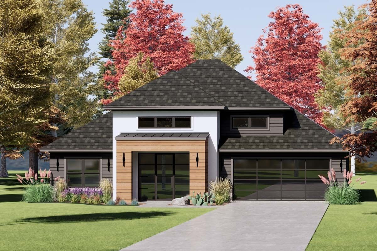 One-Story Three-Bed Transitional House Plan - 1815 Sq Ft - 818086JSS ...