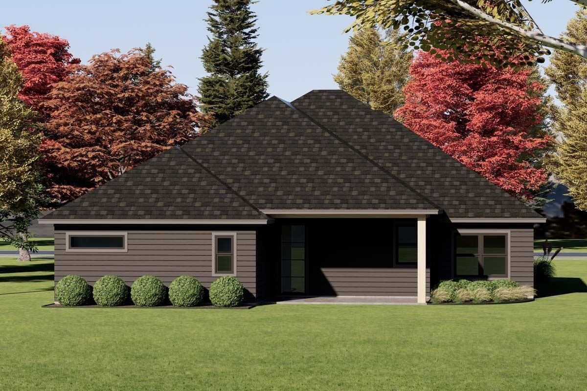 One-Story Three-Bed Transitional House Plan - 1815 Sq Ft - 818086JSS ...
