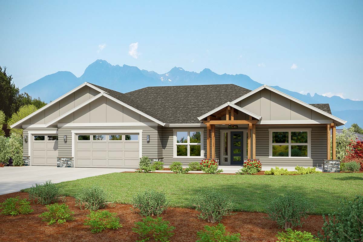 Modification Request for Plan 23948JD: One Story Craftsman House Plan ...