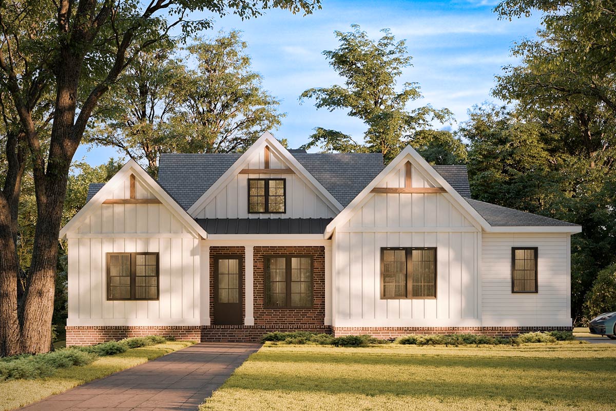 Plan 29924LDG: New American House Plan with Vaulted Great Room and a ...