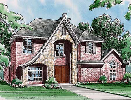 Swooped Roof Old English Cottage House Plans