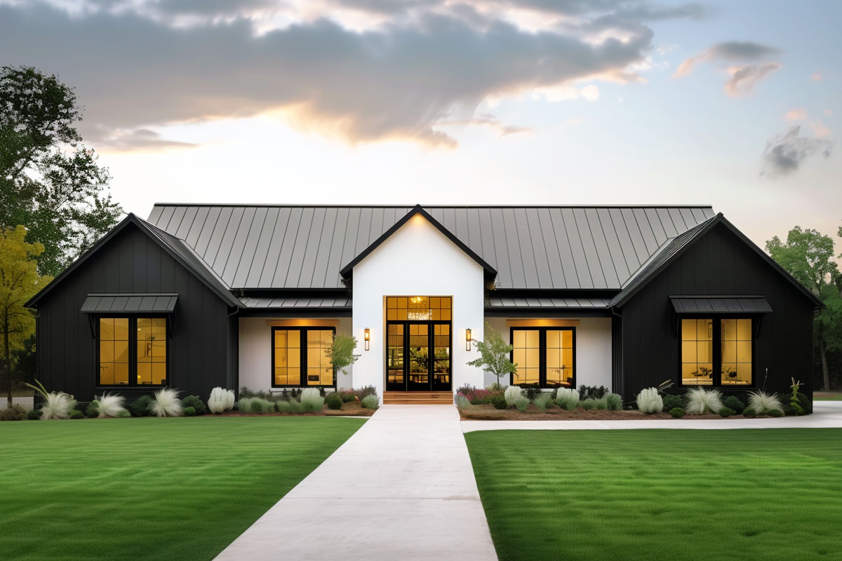 Plan 420160WNT: 4 or 5 Bed Modern Ranch House Plan with Outdoor ...