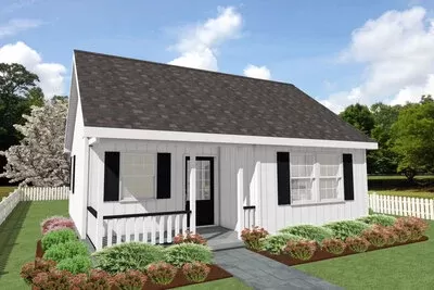 Cost-to-Build Report for Plan 560027TCD: 1-Bed Country Cottage House ...