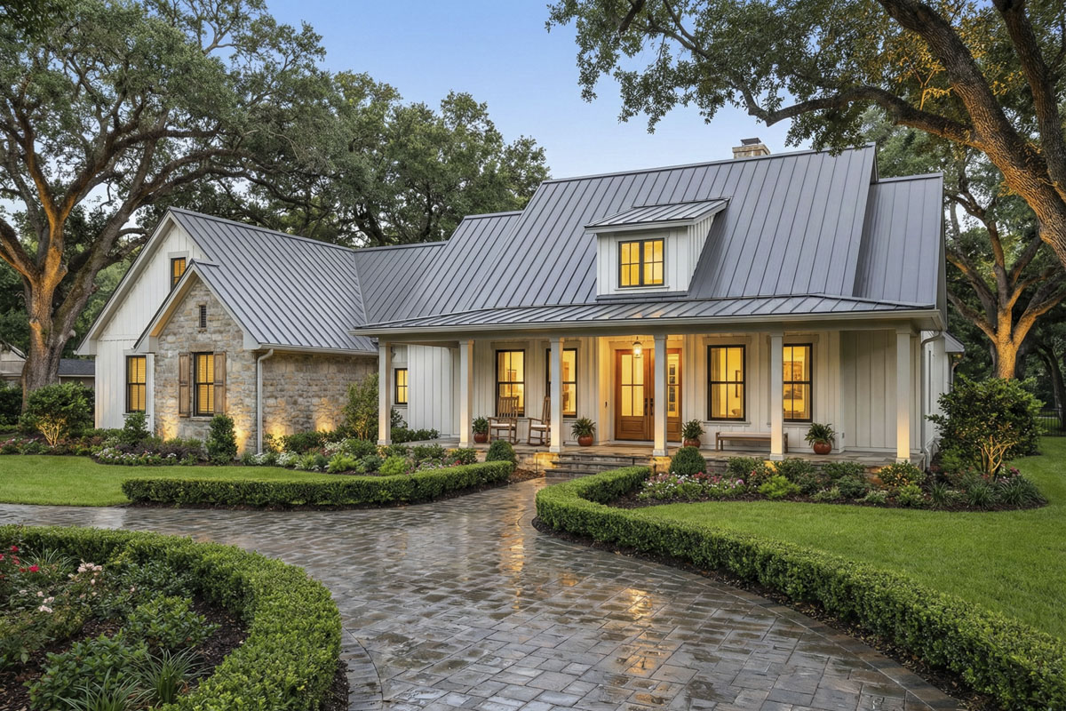 Plan 16935WG: Modern Farmhouse Plan with Outdoor Kitchen and Living ...