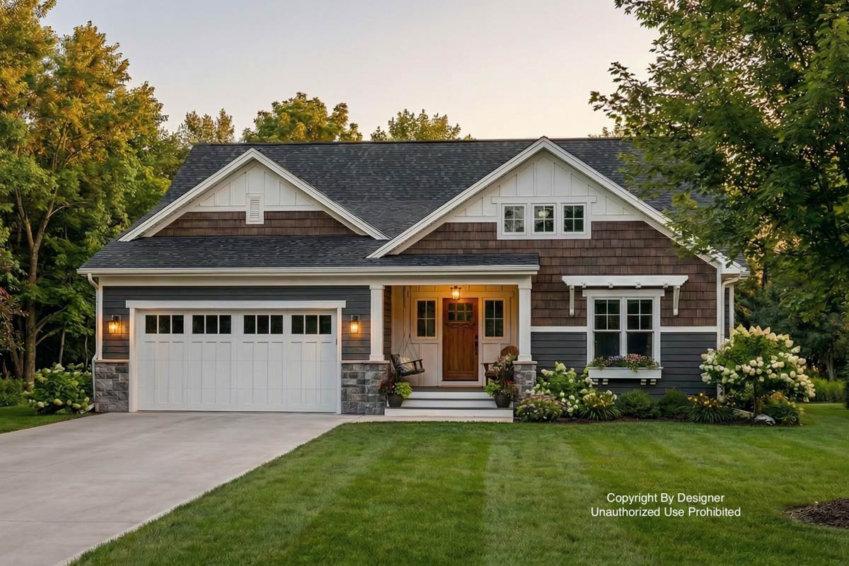 Plan 14980RK: 3-Bed Single-Story Traditional House Plan with Clustered ...