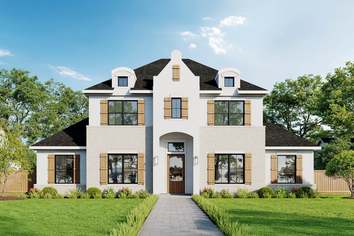 Plan 100350GHR: 4-Bed French Country House Plan with Loft and In-Law ...