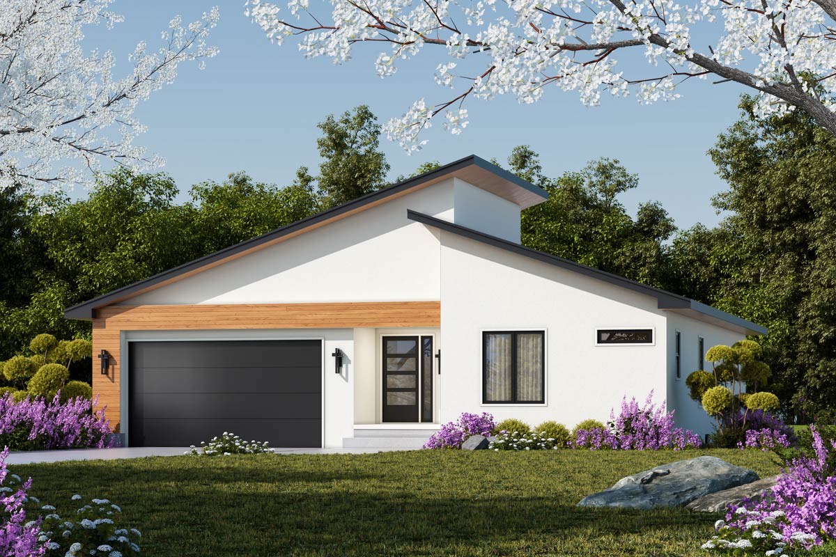 Modification Request for Plan 42465DB: One-Story Modern House Plan with ...