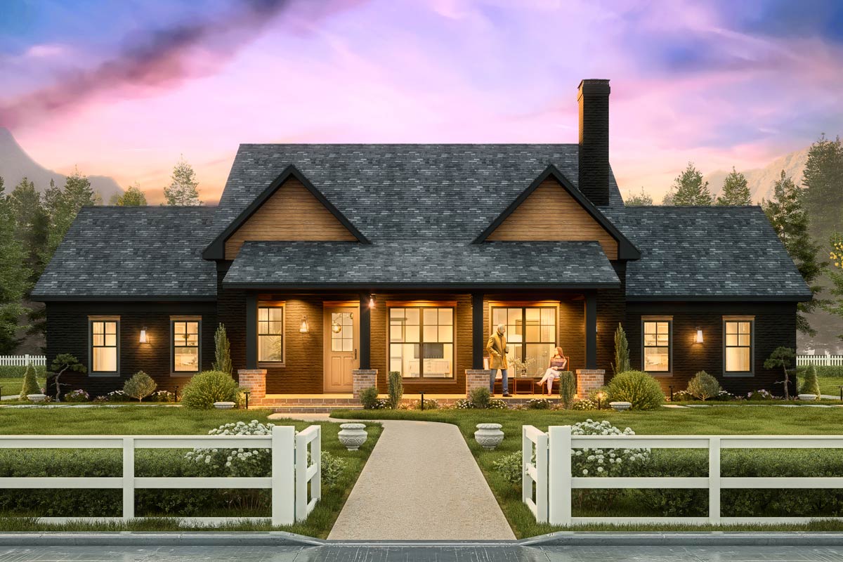 Plan 25890GE: 3-Bed Modern Farmhouse Plan with Jack & Jill Bathroom ...