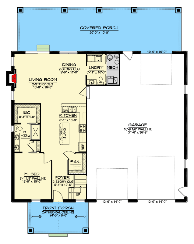 Plan 135370GRA: Spacious 3-Bedroom Barndominium with RV Garage and Loft