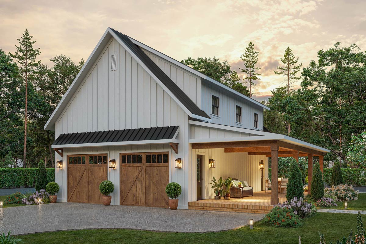 Plan 810044RBT: New American Style Garage with Apartment Above and ...