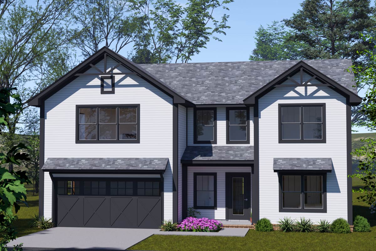 Plan 52459WM: Traditional House Plan with Main Level Master and Game Room