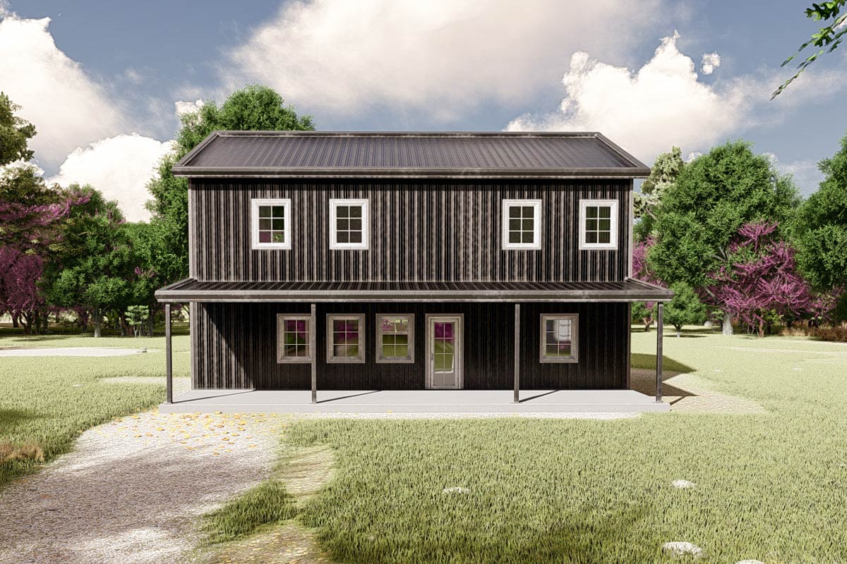 Plan 530146KTE: Traditional Barndominium House Plan with 4 Beds, Dual ...