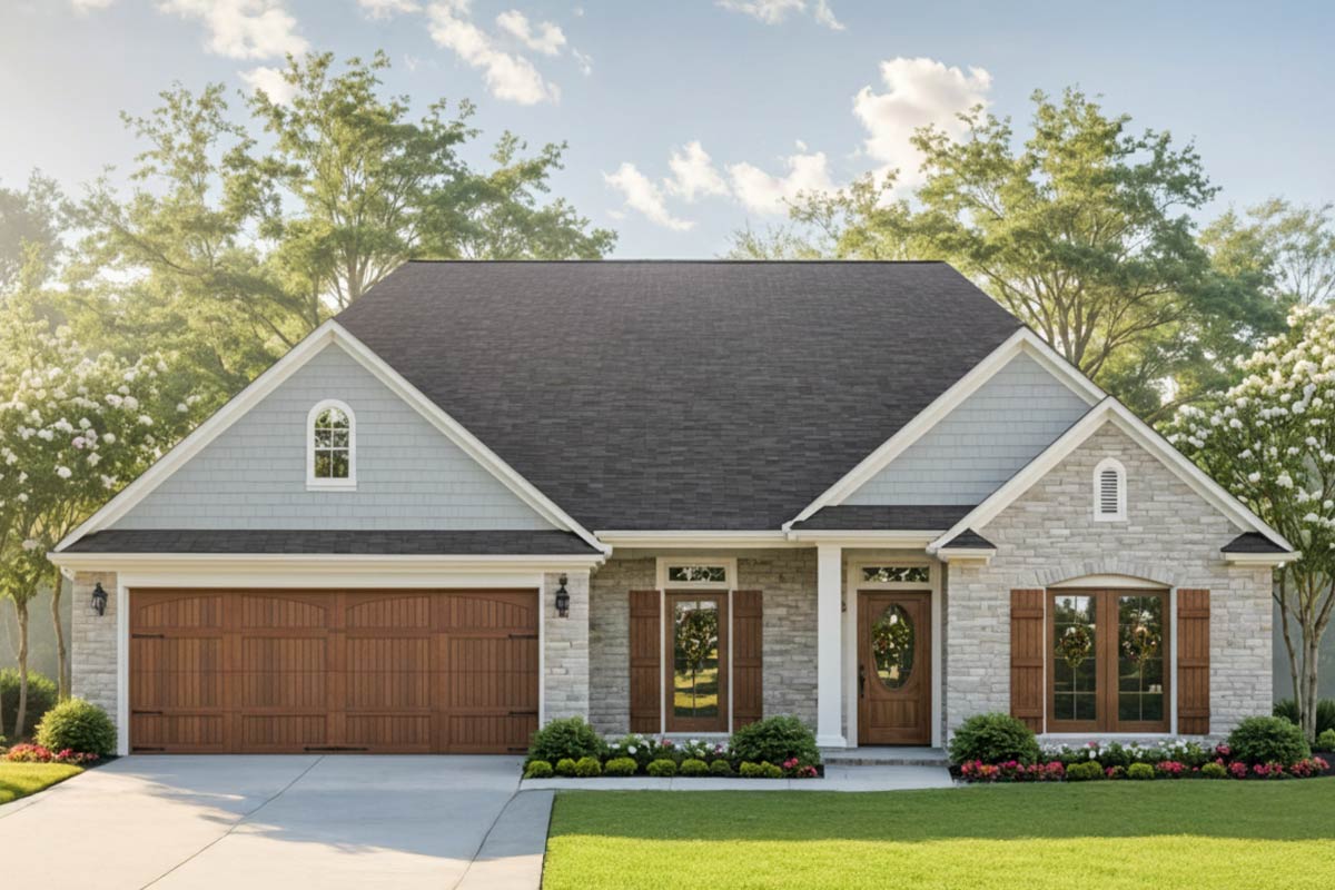 Plan 51305MM: Charming Country House Plan: 3 Beds, Split Layout, Home ...