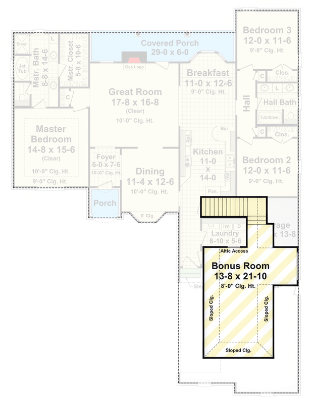 Plan 51309MM: Inviting European House Plan with Main-Level Master Suite ...