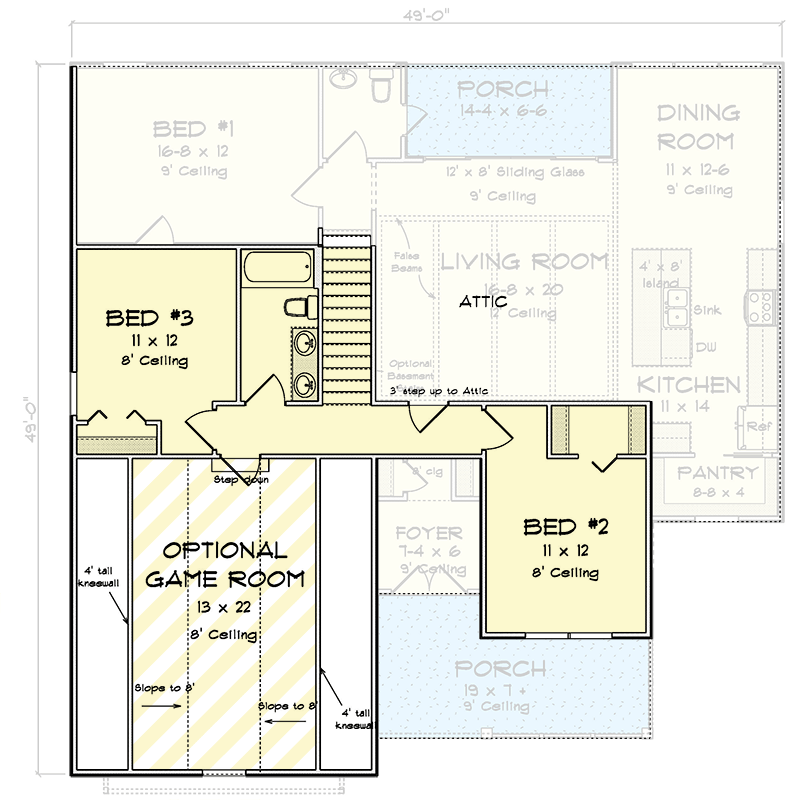 Plan 52476WM: Traditional House Plan with First-Floor Master, Study and ...