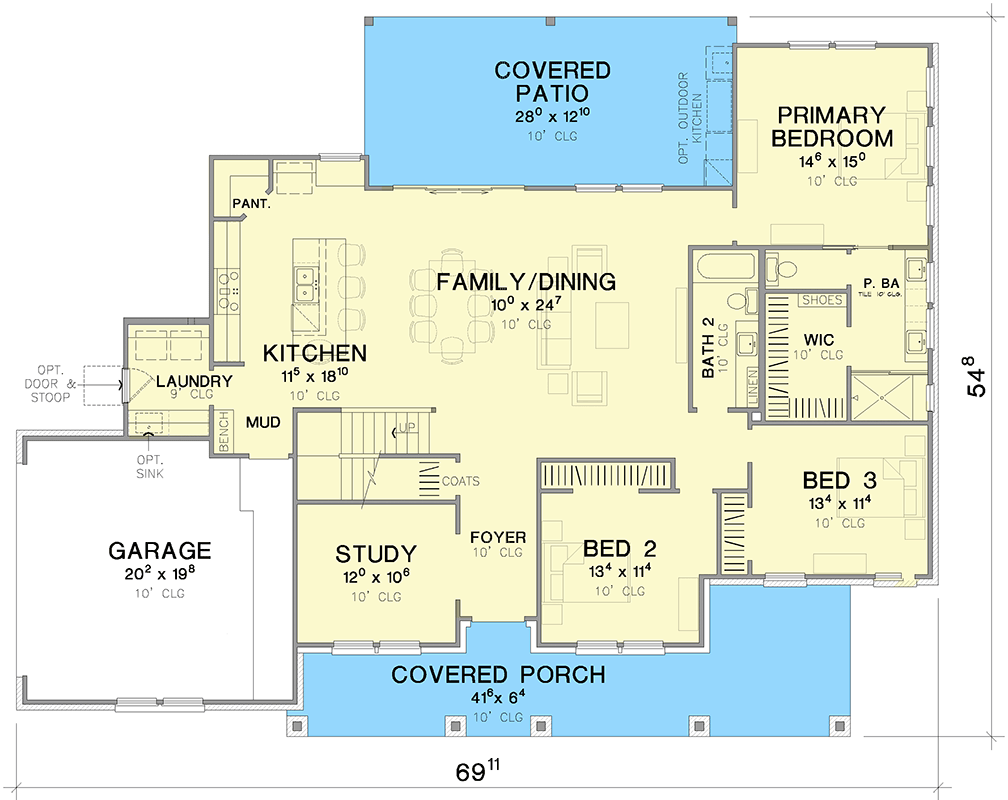 Plan 31228D: Modern Farmhouse House Plan with Main-Level Master and ...