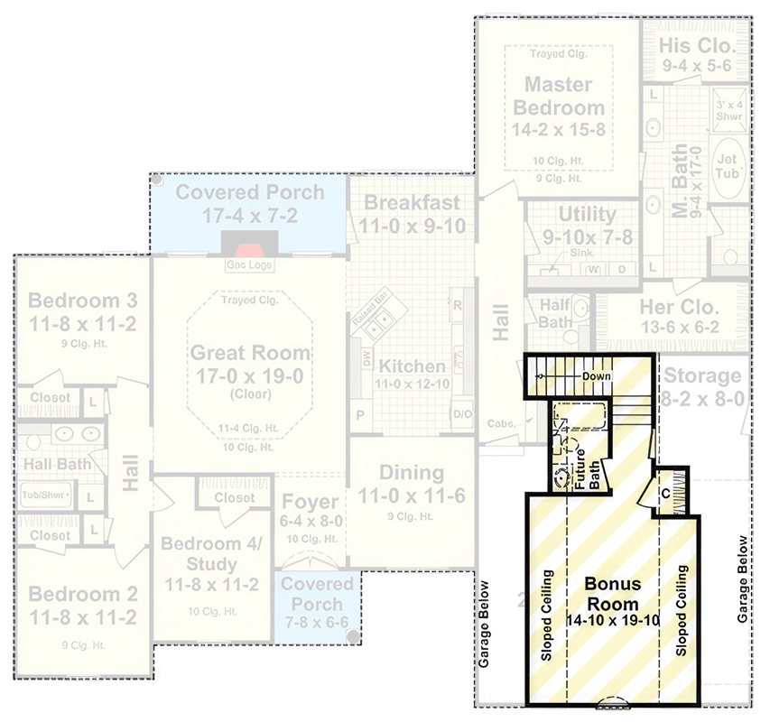 Plan 51331MM: Spacious 4-Bedroom European Traditional House Plan with ...