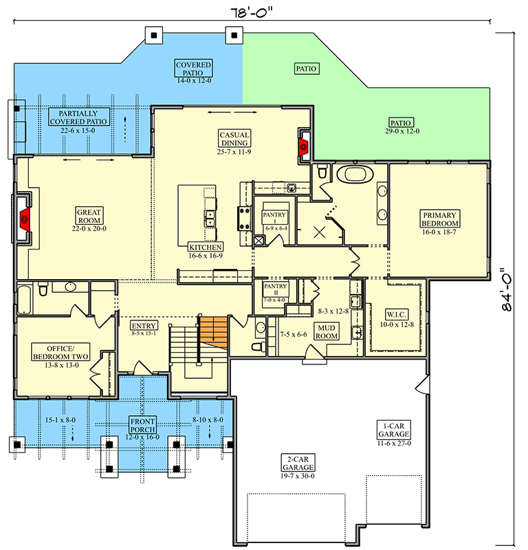 Plan 95333RW: Expansive Modern Farmhouse House Plan with Master on Main ...