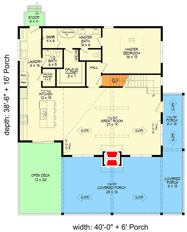 Plan 680638VR: Elegant 3-Bed Mountain Contemporary House Plan with Wrap ...