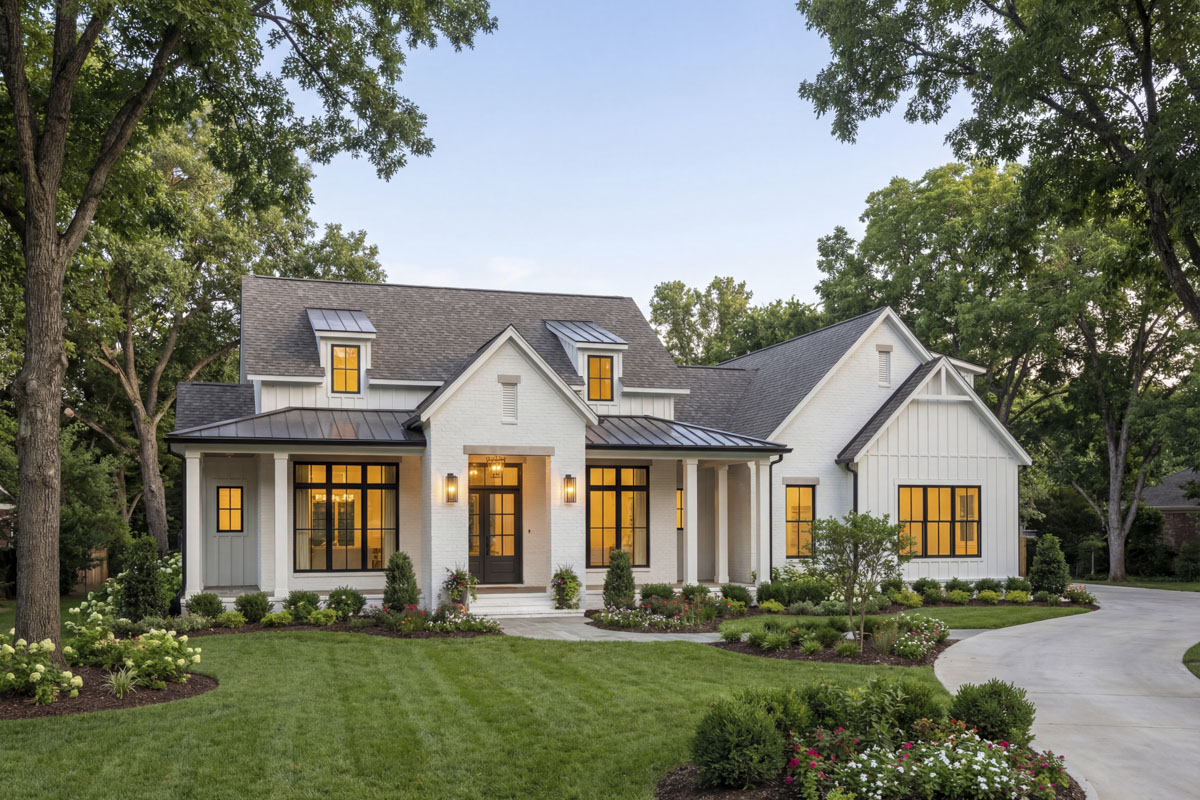 Plan 52027HZ: Transitional Southern Farmhouse House Plan with Outdoor ...