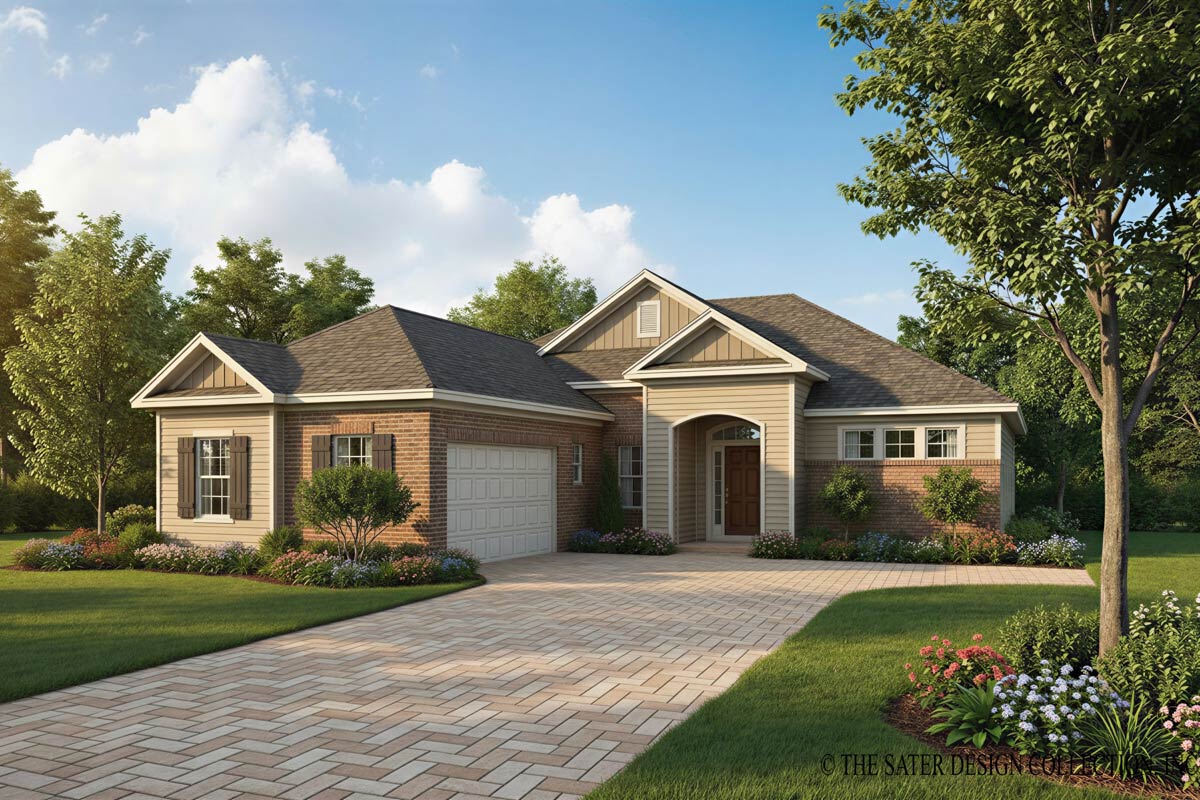 Plan 340139STR: Charming Southern Ranch House Plan with 3 Bedrooms and ...