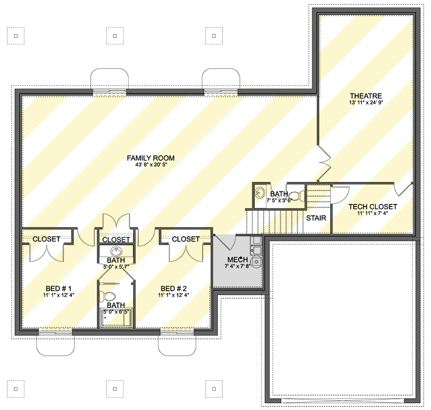 Plan 61736UT: Craftsman House Plan with Vaulted Great Room and ...