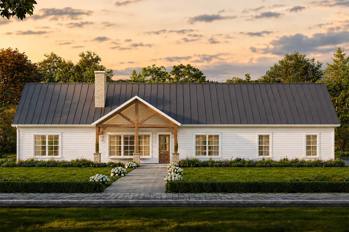 Plan 810064RBT: Modern Barndominium House Plan with 3 or 4 Bedrooms ...