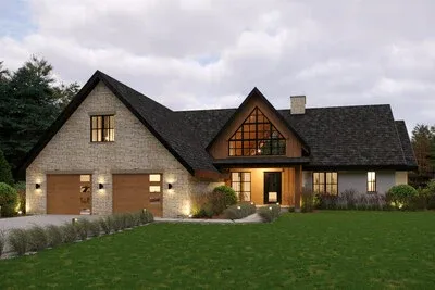 Cost-to-Build Report for Plan 95380RW: Modern Mountain Farmhouse House ...