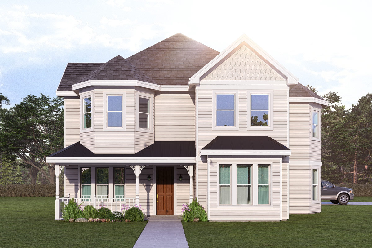 Plan 405178FDC: Traditional Victorian House Plan with 4 Bedrooms and ...