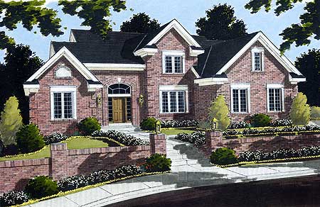 Plan 39008ST: All Brick Exterior