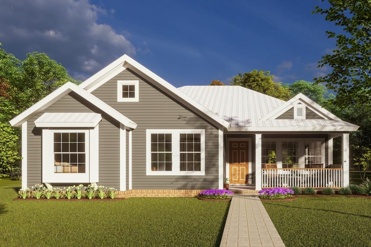 Charming 4-Bed Cottage House Plan with Options - 1481 Sq Ft - 40516WM ...