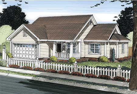 Simple Split Ranch - 42263WM | Architectural Designs - House Plans